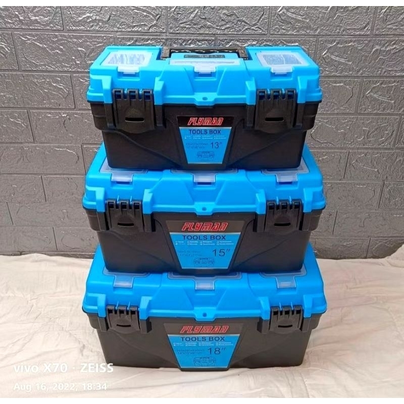 flyman original tool box 13inches, 15inches, 18inches | Shopee Philippines