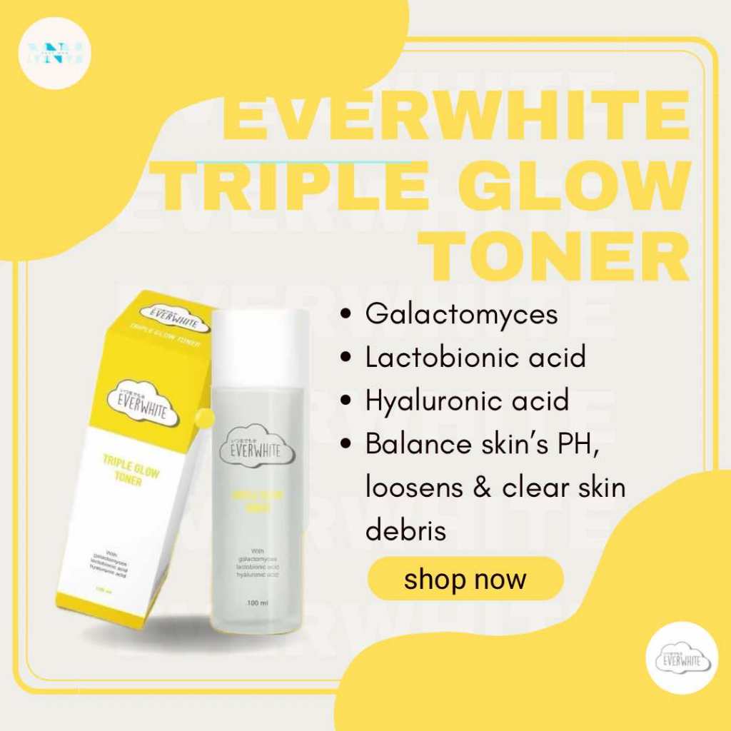EVERWHITE Triple Glow Toner | Shopee Philippines