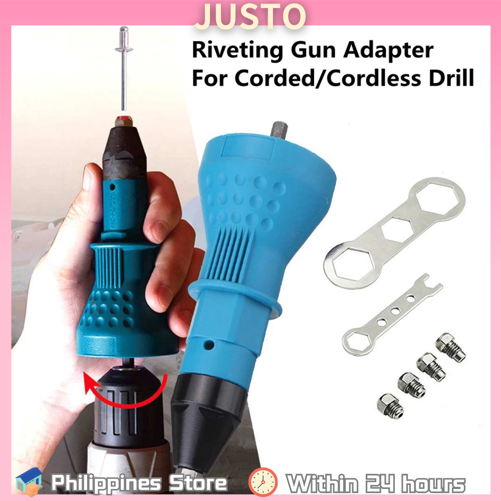 Electric Rivet Gun Adapter For Electric Rivet Drill Riveter Kit ...