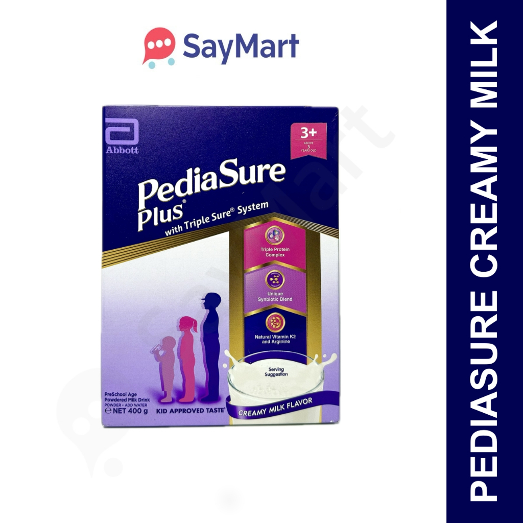 PEDIASURE PLUS CREAMY MILK FLAVOR 400G | Shopee Philippines