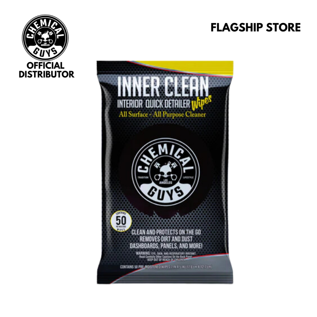 Chemical Guys InnerClean Interior Quick Detailer and Protectant Wipes ...