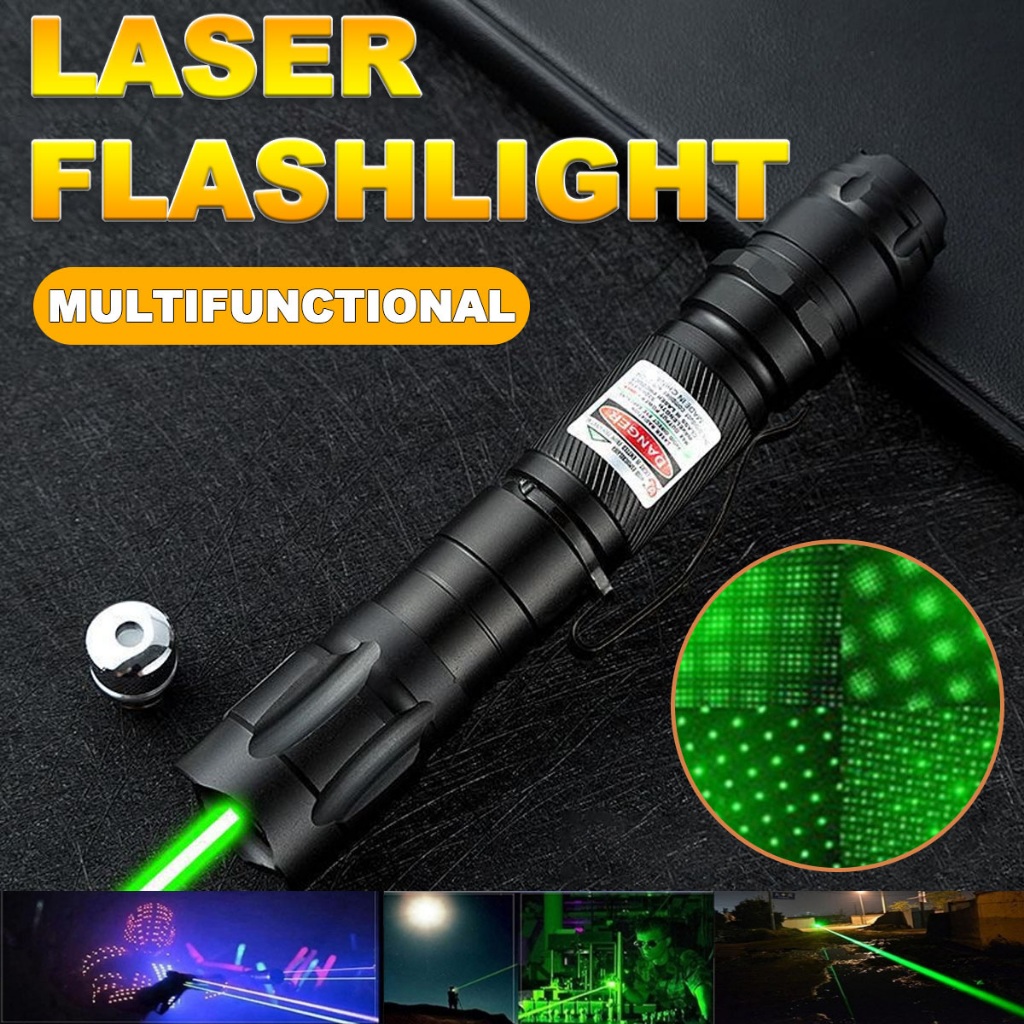 Rechargeable Green Laser Pointers 532nm 10000m High Power Laser ...