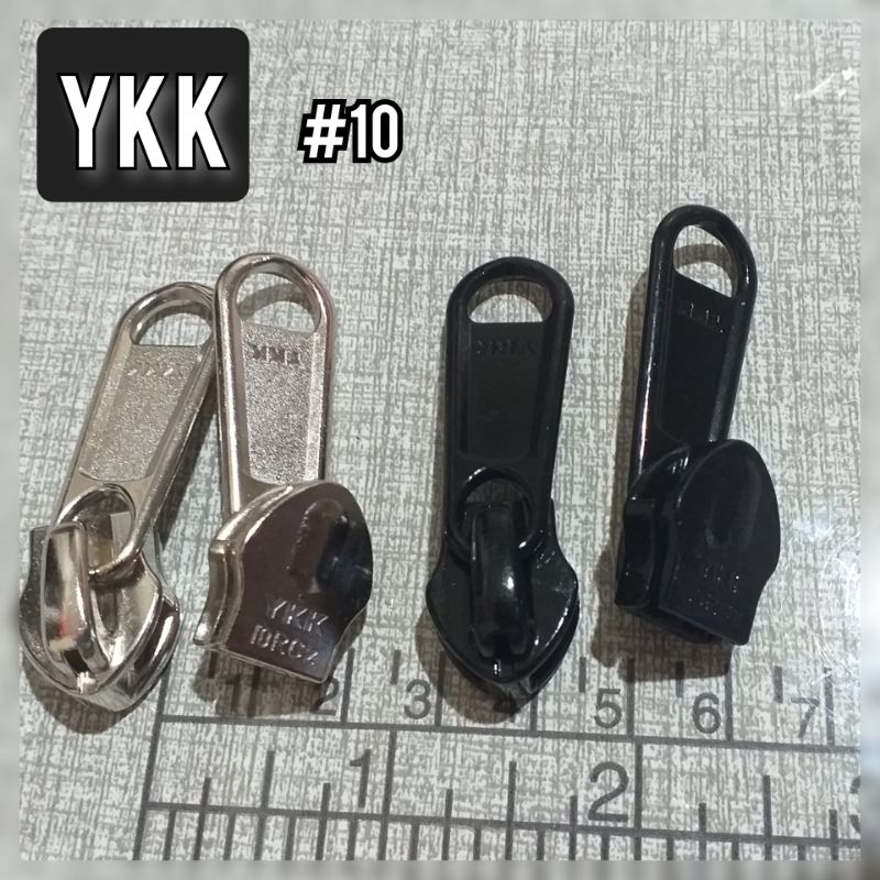 1PCS #10 YKK SLIDER/PULLER SILVER BLACK & COLORED | Shopee Philippines