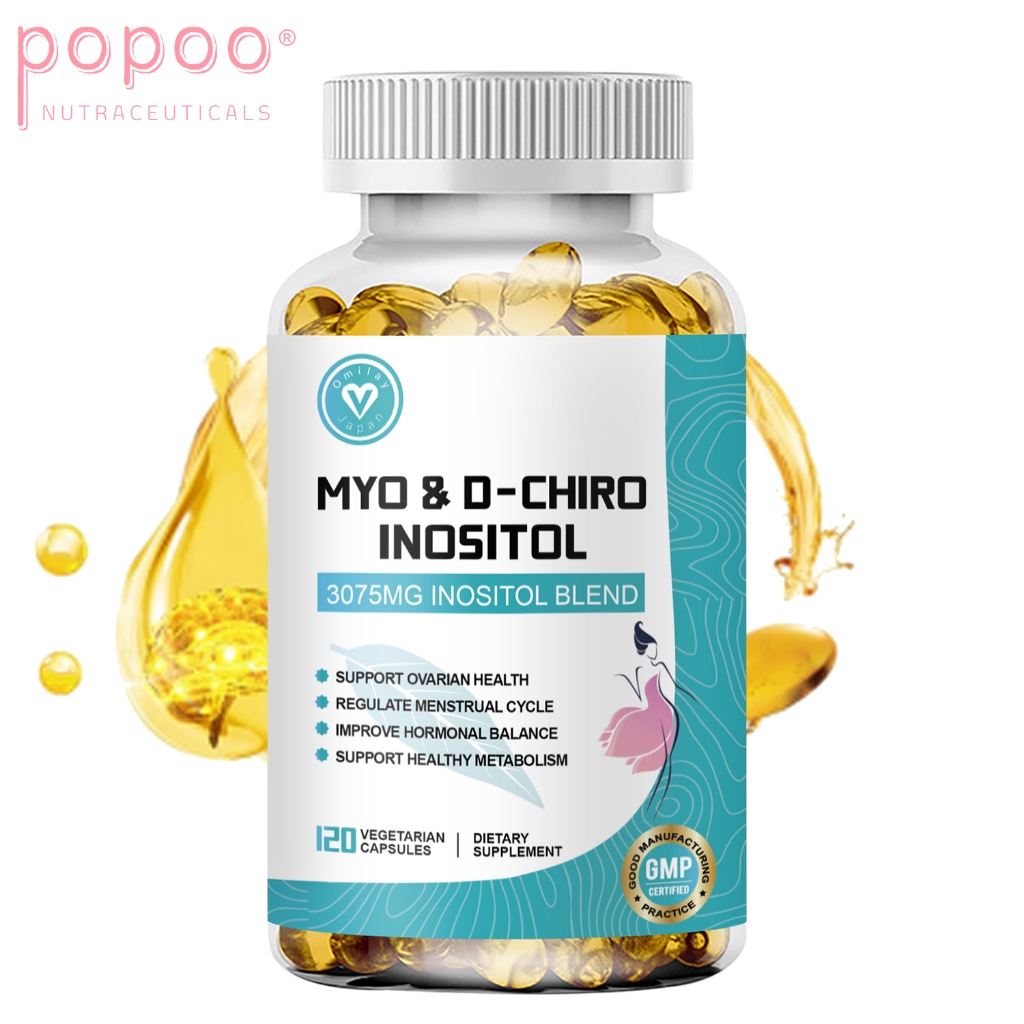 Popoo Myo-Inositol & D-Chiro Capsule Support Healthy Metabolic Inositol ...