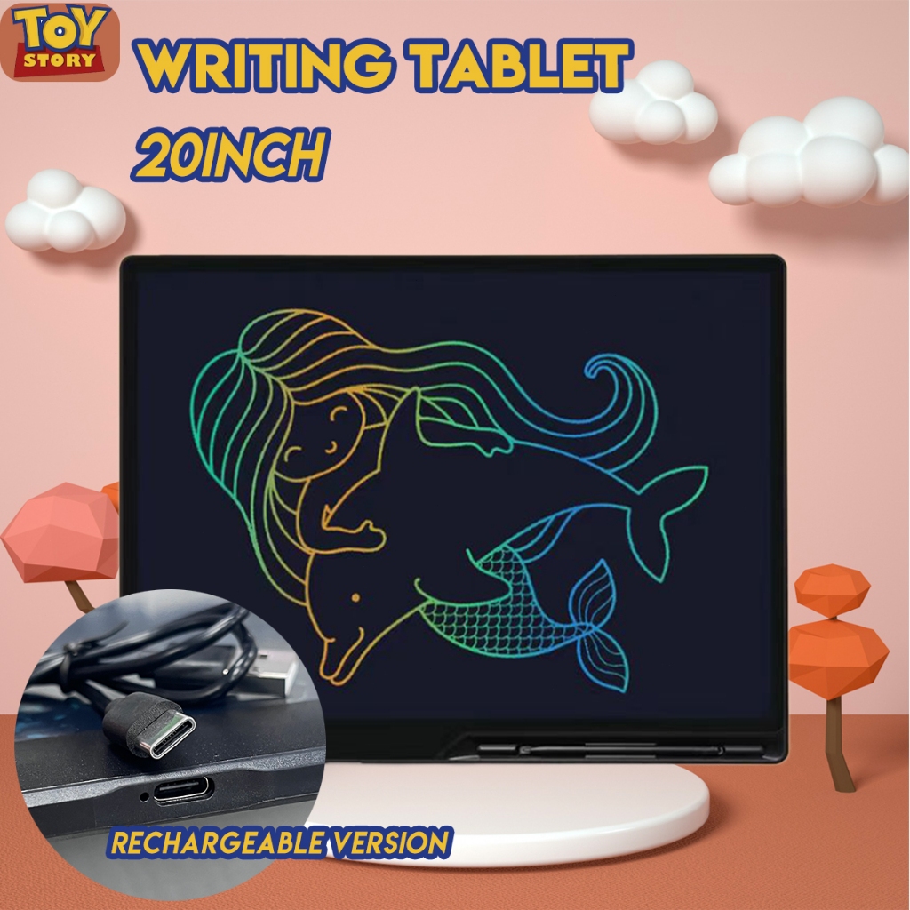 20-inch rechargeable LCD handwriting tablet smart notebook one-touch ...