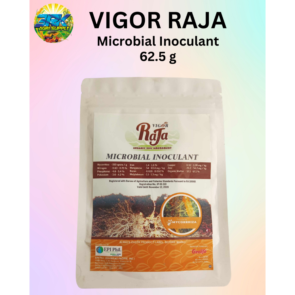 Vigor raja organic soil amendment microbial inoculant 62.5g | Shopee ...