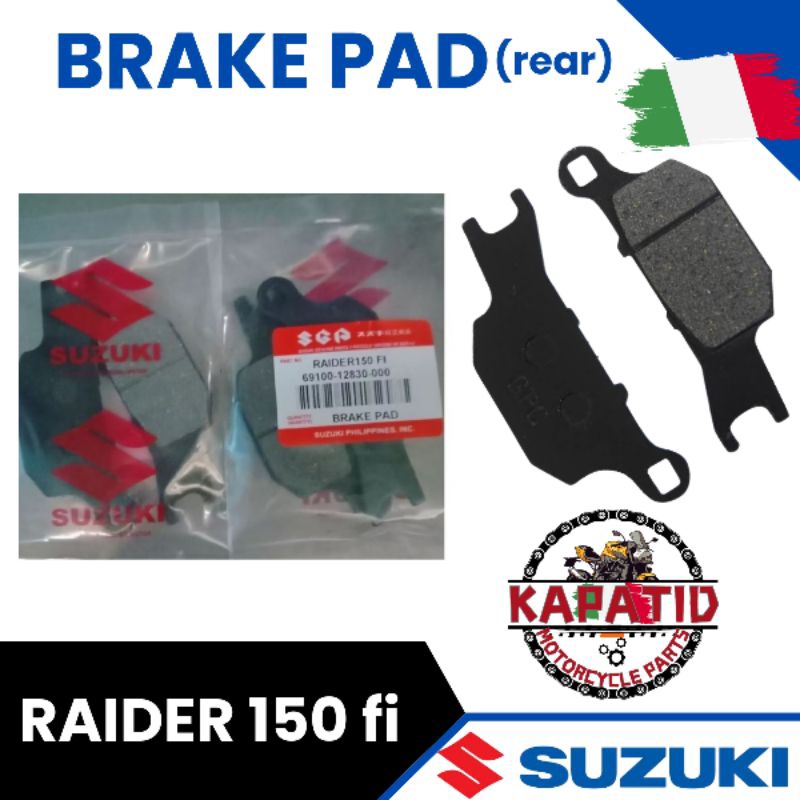 Suzuki Genuine Part BRAKE PAD for Raider 150 Fi (rear) | Shopee Philippines
