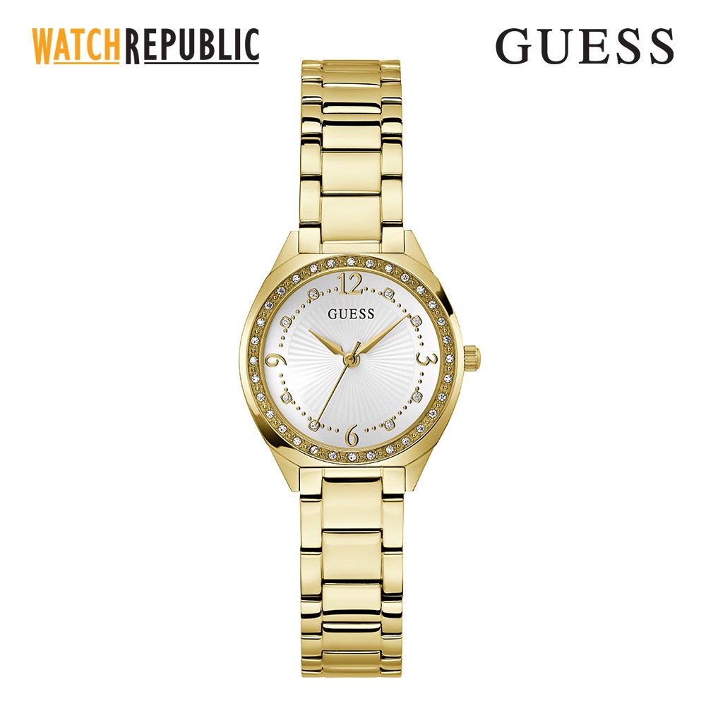 Guess Dress Gold Stainless Steel Analog Quartz Watch For Women GW0767L2 ...