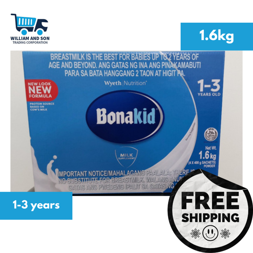 Bonakid 1+ Stage 3 Powdered Milk Drink for 1 to 3 years old 1.6kg ...