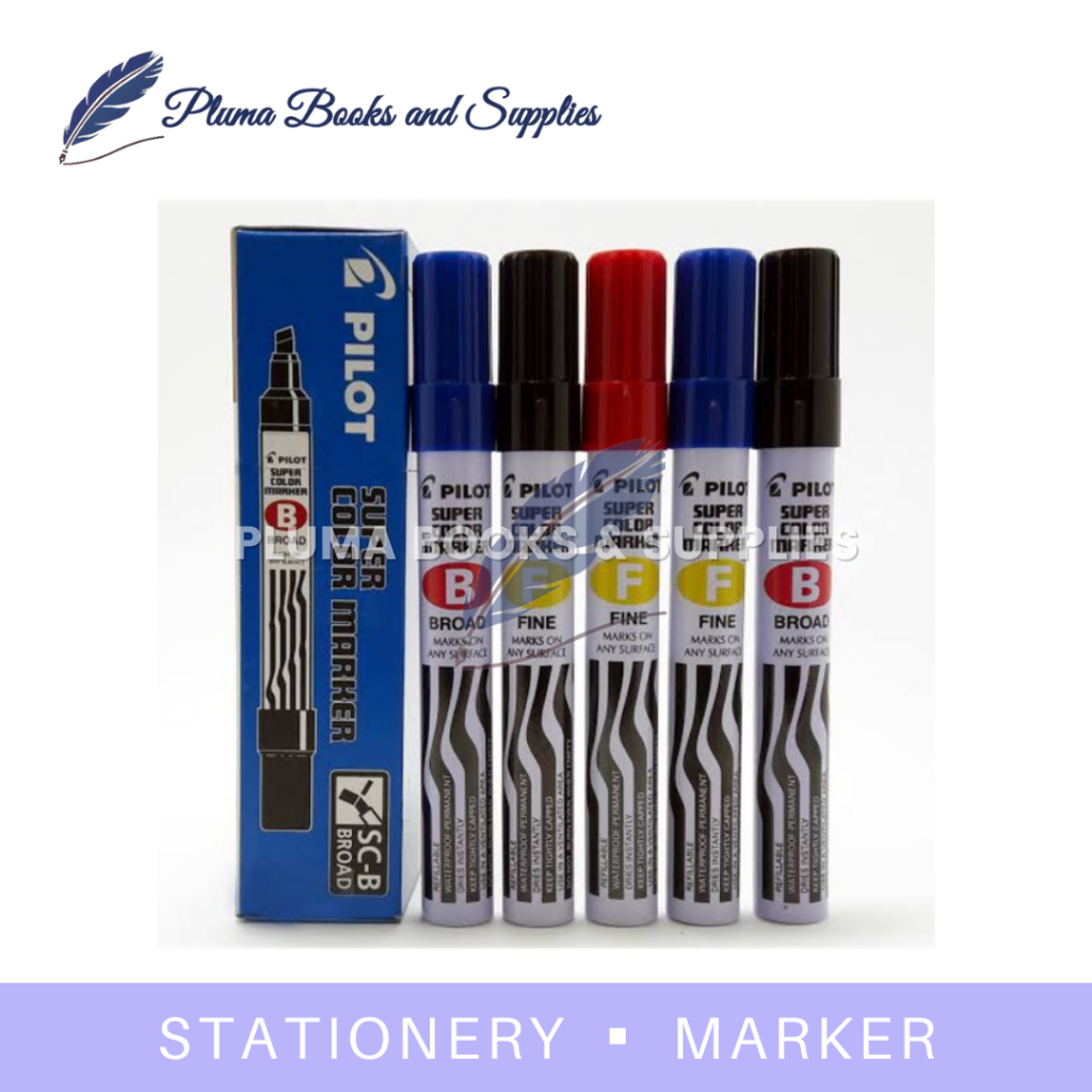 Pilot Pentel Pen Permanent Marker / Refill - Fine & Broad Point ...