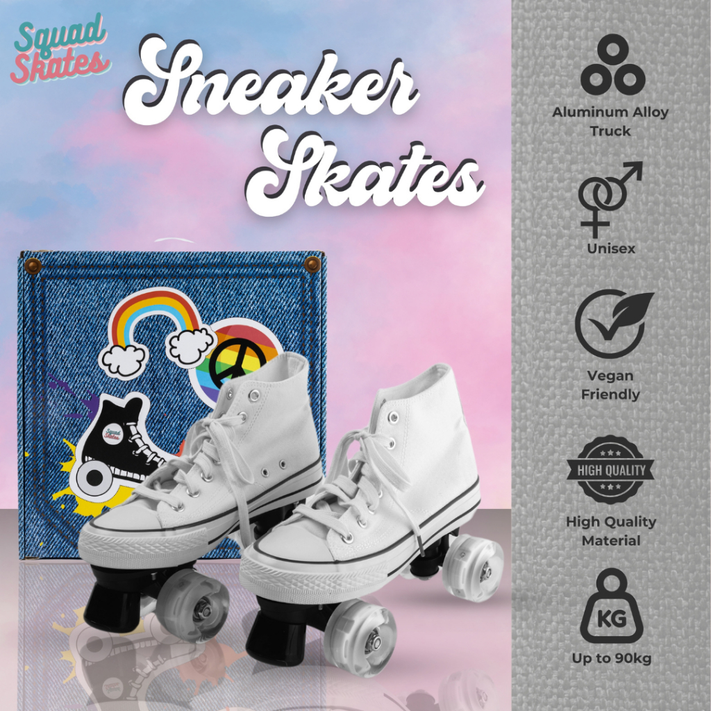 Squad Skates Sneaker Skates Canvas Chuck Roller Skate Unisex EU38/US7 ...