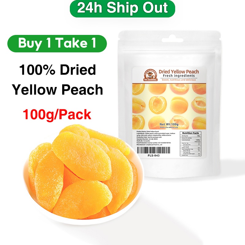 Dried Yellow Peach 100g Healthy Dried Fruit Preserves | Shopee Philippines