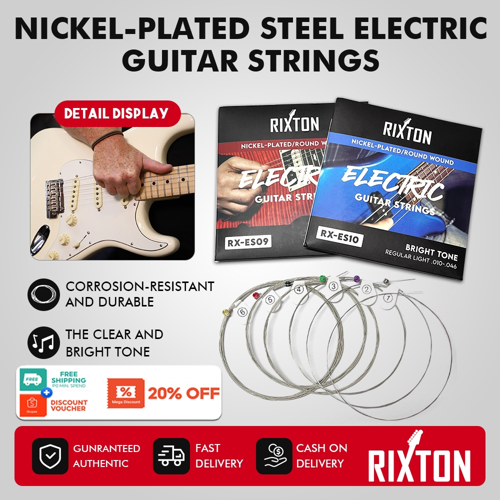 RIXTON Electric Guitar Strings Regular Top 10-46 Strings Suitable both ...