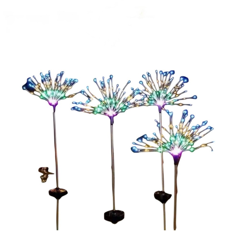 GD MALL 90/120LED Solar Energy Firework/Dandelion Light Courtyard ...