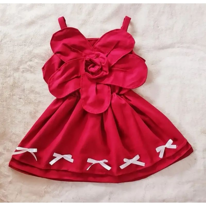 BINI Red Dress for Girls - Kids Clothes | Shopee Philippines