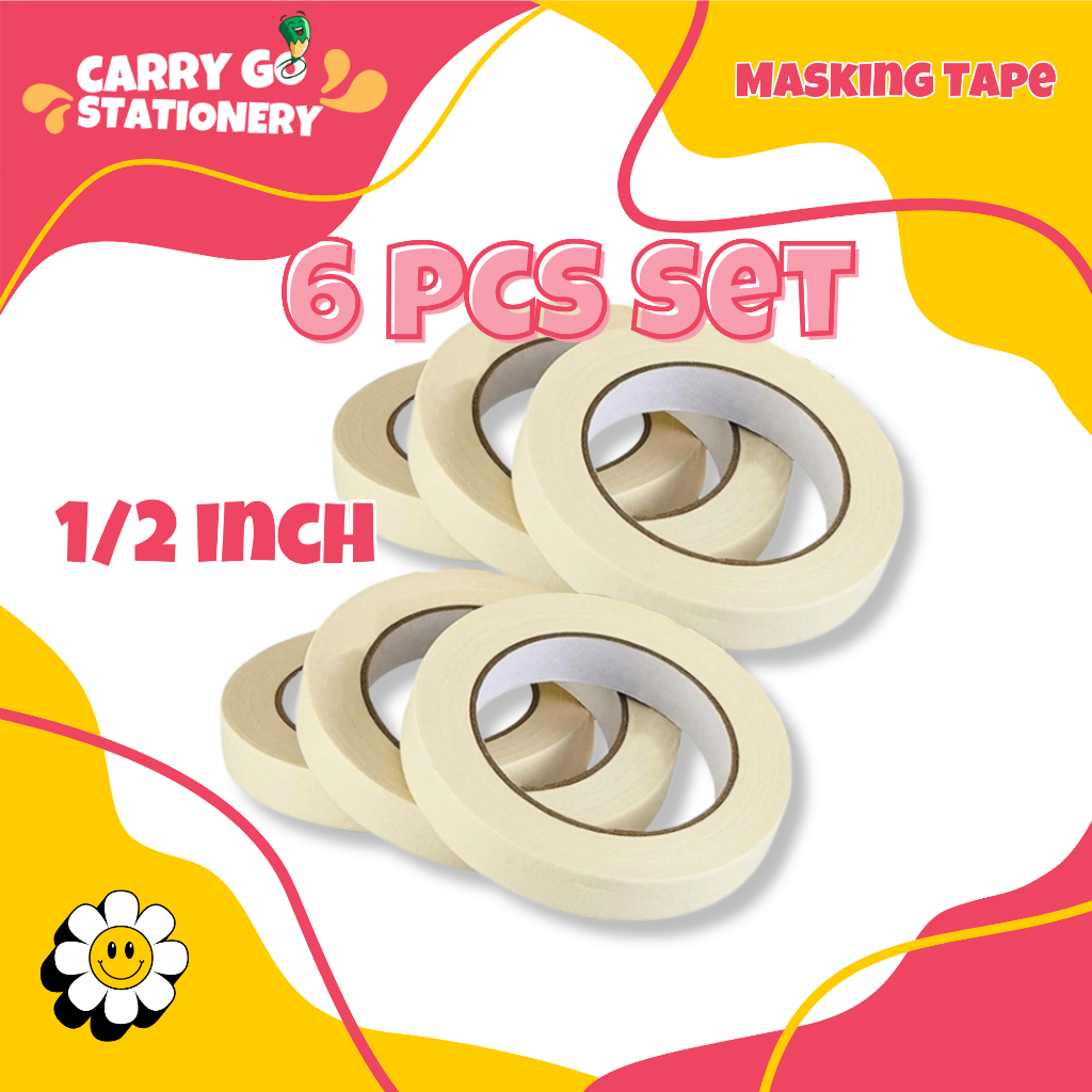 BUNDLE SET Carry Go Stationery Masking Tape Paper Tape Adhesive High ...