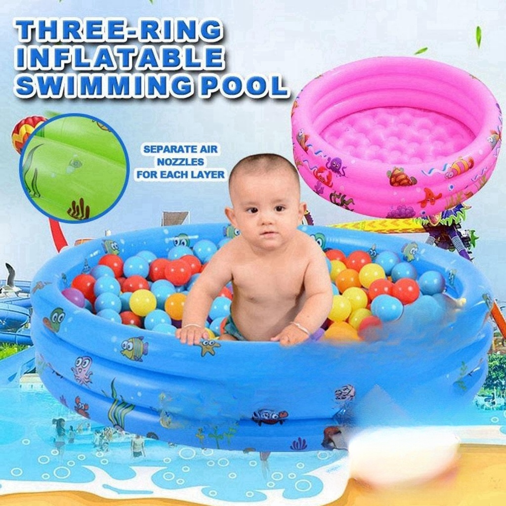 90cm/120cm Portable Baby Pool Inflatable Swimming Pool for Infants with ...