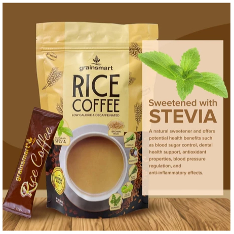 Grainsmart Ricewell Brown Rice Coffee with Rice Husk and Stevia 210g ...