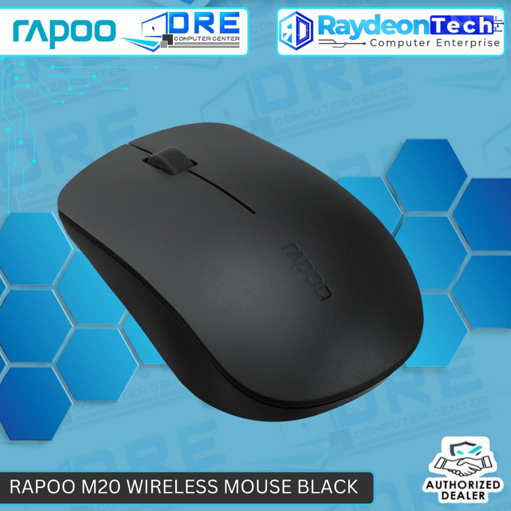 RAPOO M20 Plus Wireless Optical Mouse | Rapoo Wireless Mouse | Shopee ...