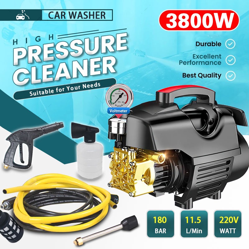 3800W High pressure washer Portable Car High Washer washing Machine ...