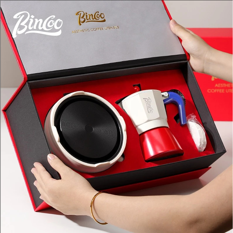 Bincoo Moka Pot Elegant Gift Box Coffee Gift Box Christmas Gift Box ...