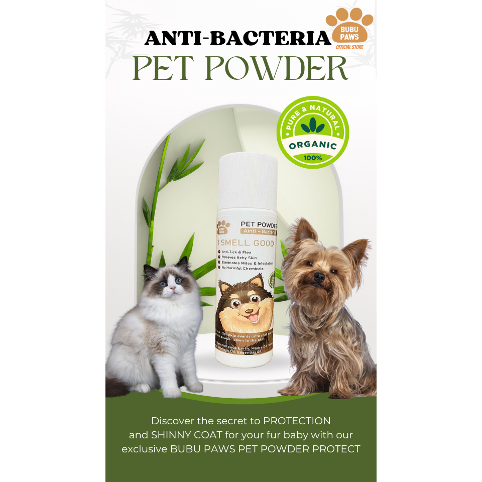Bubu Paws Pet Powder: Powerful Protection Against Bacteria & Pests /for ...