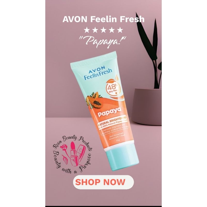 Avon Feeling Fresh Papaya 55g | Shopee Philippines