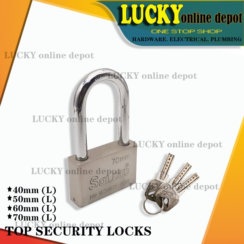 HEAVY DUTY PADLOCK (LONG) WITH 3 PCS KEYS | Shopee Philippines