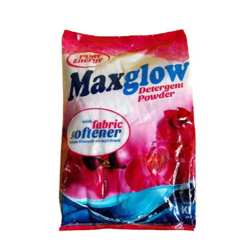 1 Kilo MAXGLOW Detergent Powder Pure Energy with Fabric Softener (Pink ...