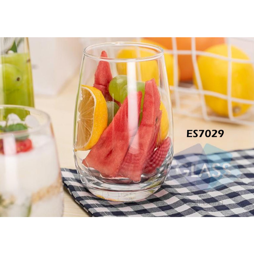 JIMS DELIGOSA TRANSPARENT DRINKING GLASS BASO SET OF 6PCS 400ml #ES7029 ...