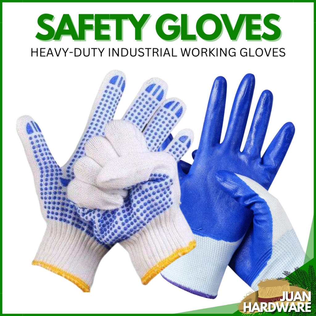 24pcs | 12 Pairs 1 Dozen Rubber Gloves Heavy Duty Construction Handling ...