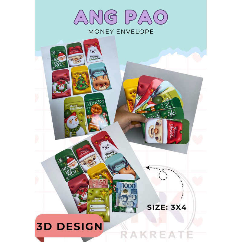 3d Angpao Money Envelope Christmas Angpao 3d Character Angpao Envelope ...