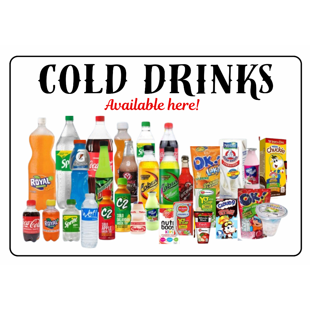 Cold Drinks Store Sign!! | Shopee Philippines