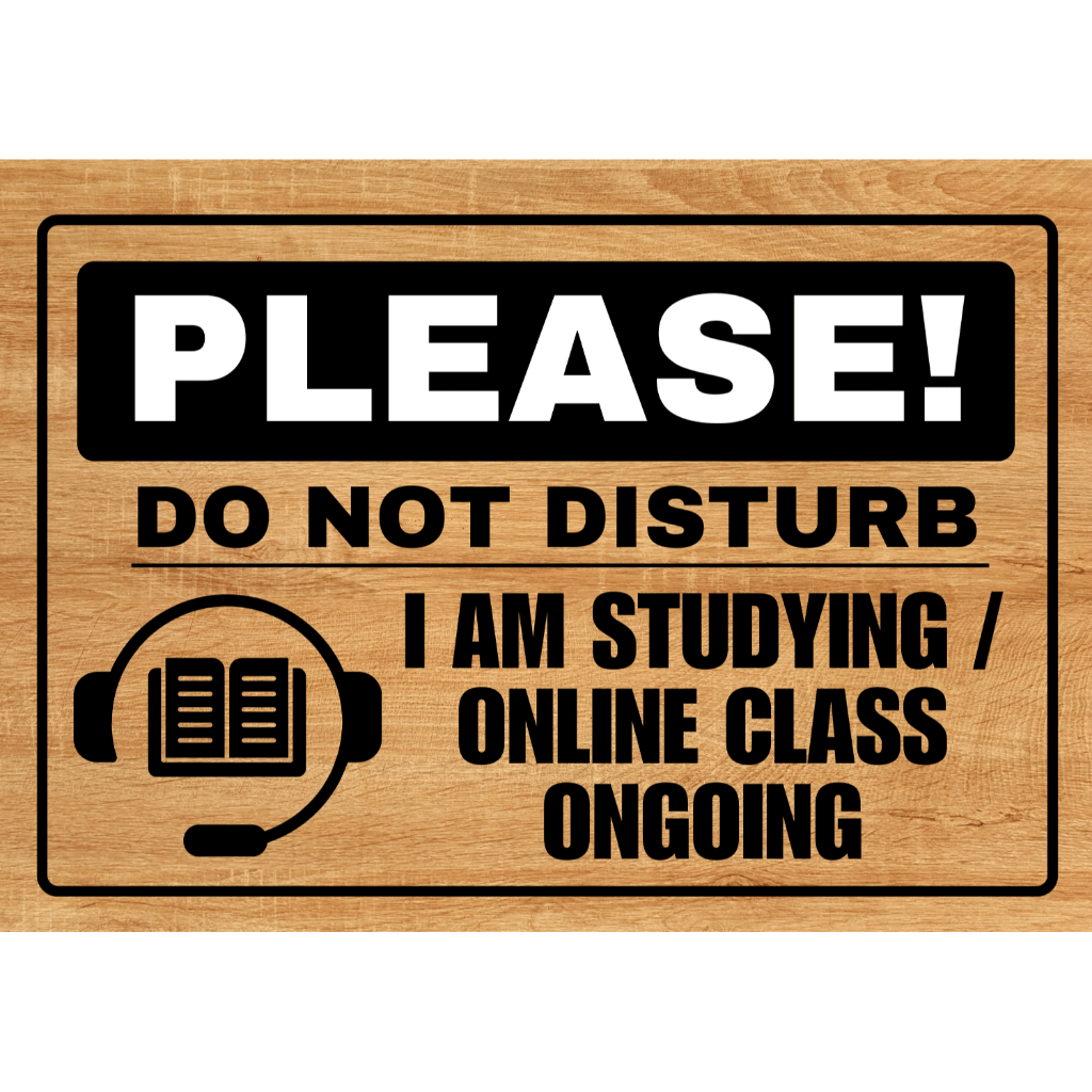 DO NOT DISTURB ONLINE CLASS ONGOING SIGN!! | Shopee Philippines