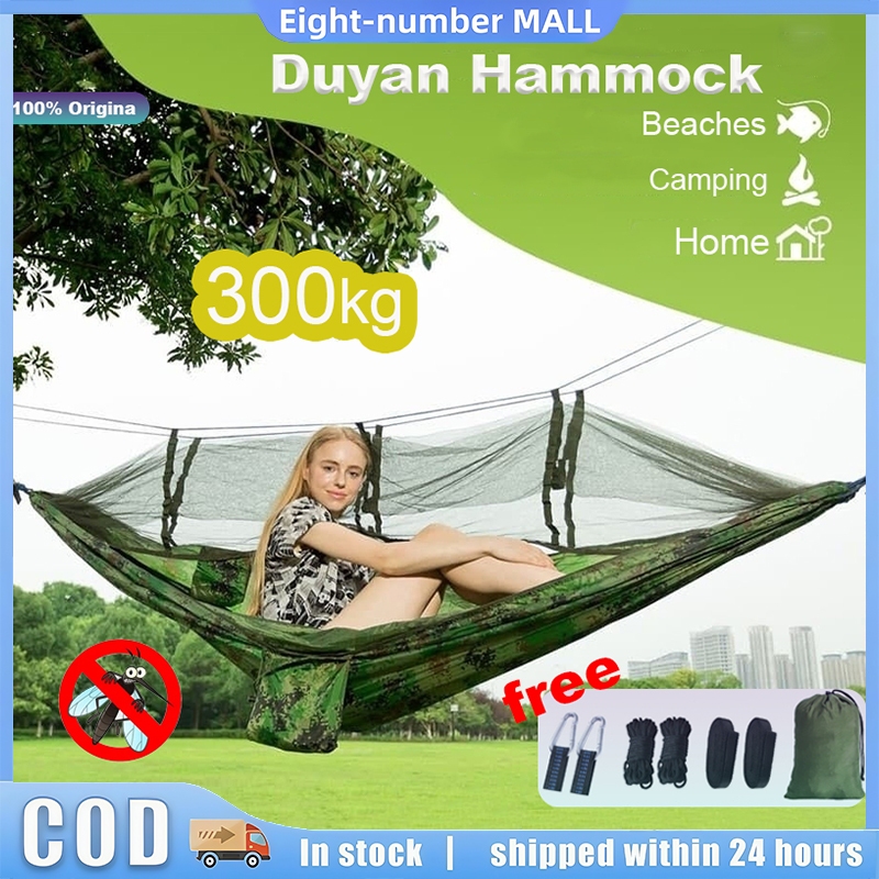 Military Duyan Hammock With Mosquito Net Outdoor Travel Camping Hiking ...