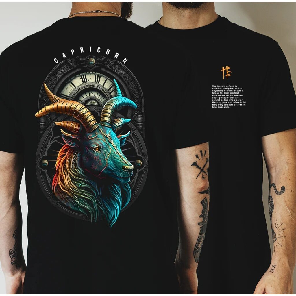 Capricorn Chronos Charm - 100% Cotton T-Shirt - Vortex Wear PH | Shopee ...