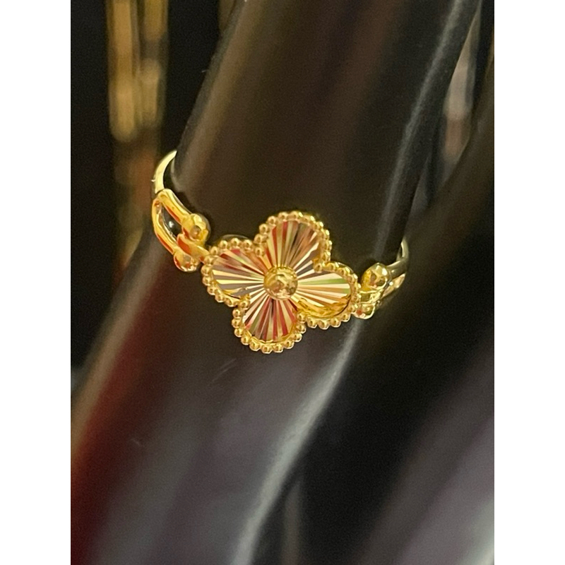 Hardware Clover Flower VCA Design Center Ring | Shopee Philippines