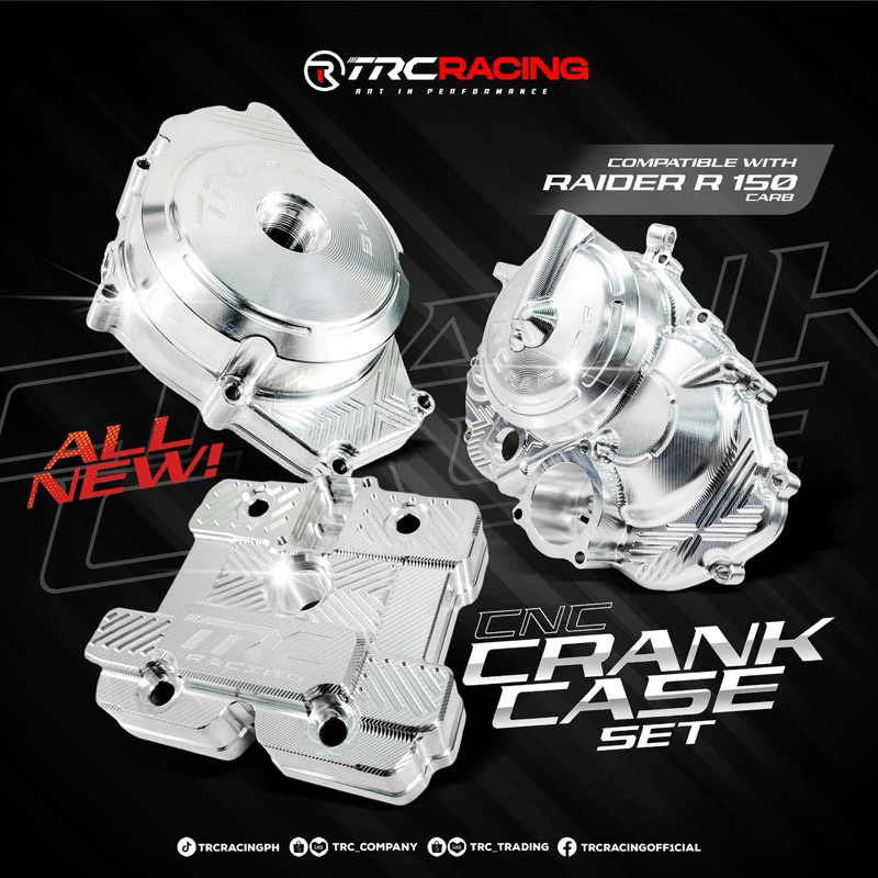 TRC CRANKCASE COVER CNC SET., or PIECEs FOR RAIDER CARB | Shopee ...