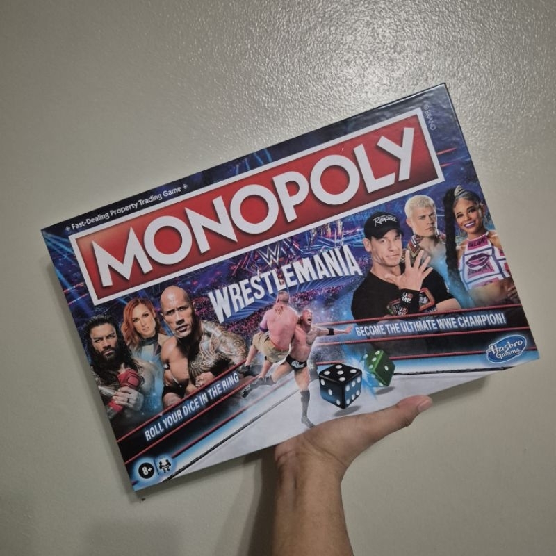 Hasbro Monopoly WWE Wrestlemania sealed | Shopee Philippines