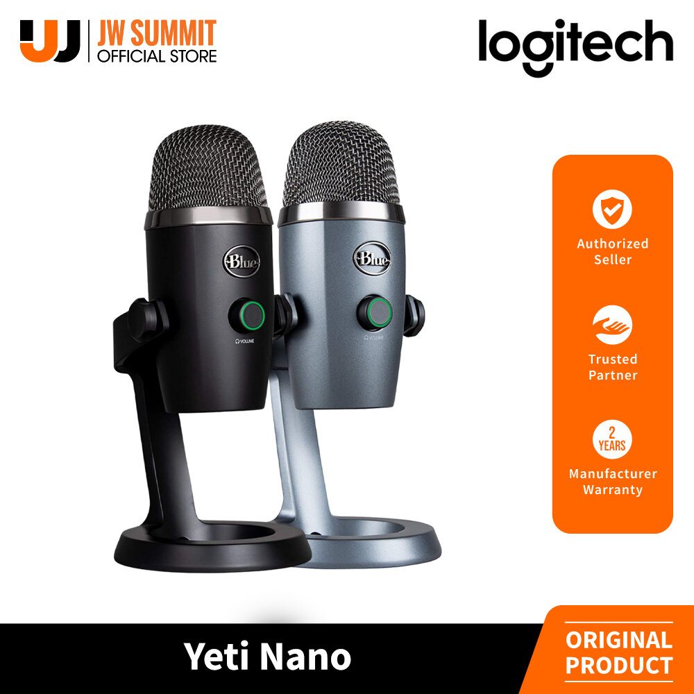 Logitech Blue Yeti Nano Premium Dual-Pattern with Blue VO!CE USB ...