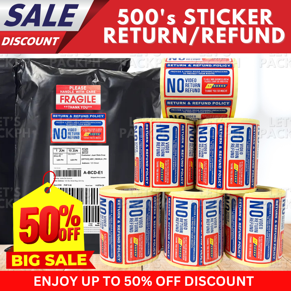 500pcs High Quality sticker NO Video, No Refund, No Return STICKER ...