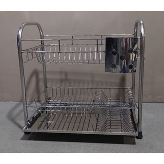 18 Plates Heavy Duty Dish Drainer Dish Rack Organizer 2 Layers ...