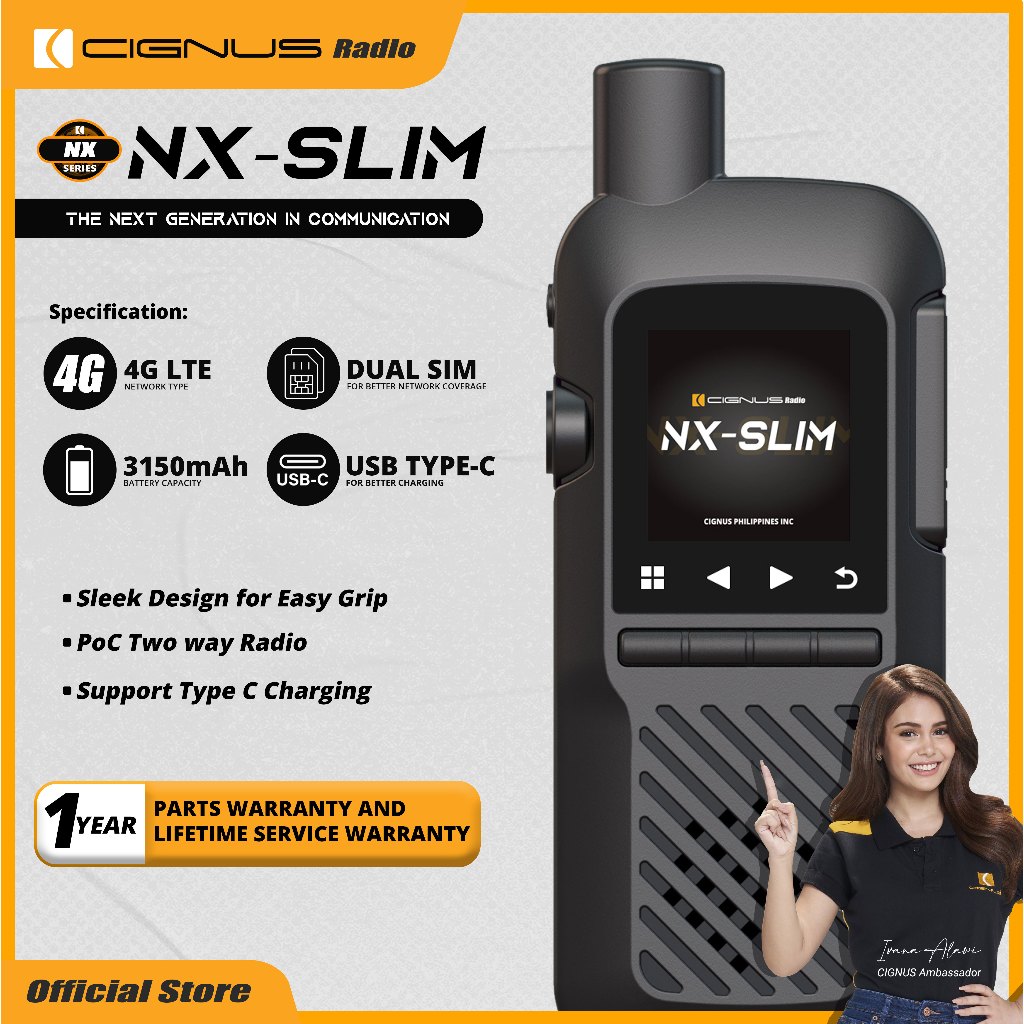 Cignus NX-SLIM PoC Two way Radio | Shopee Philippines