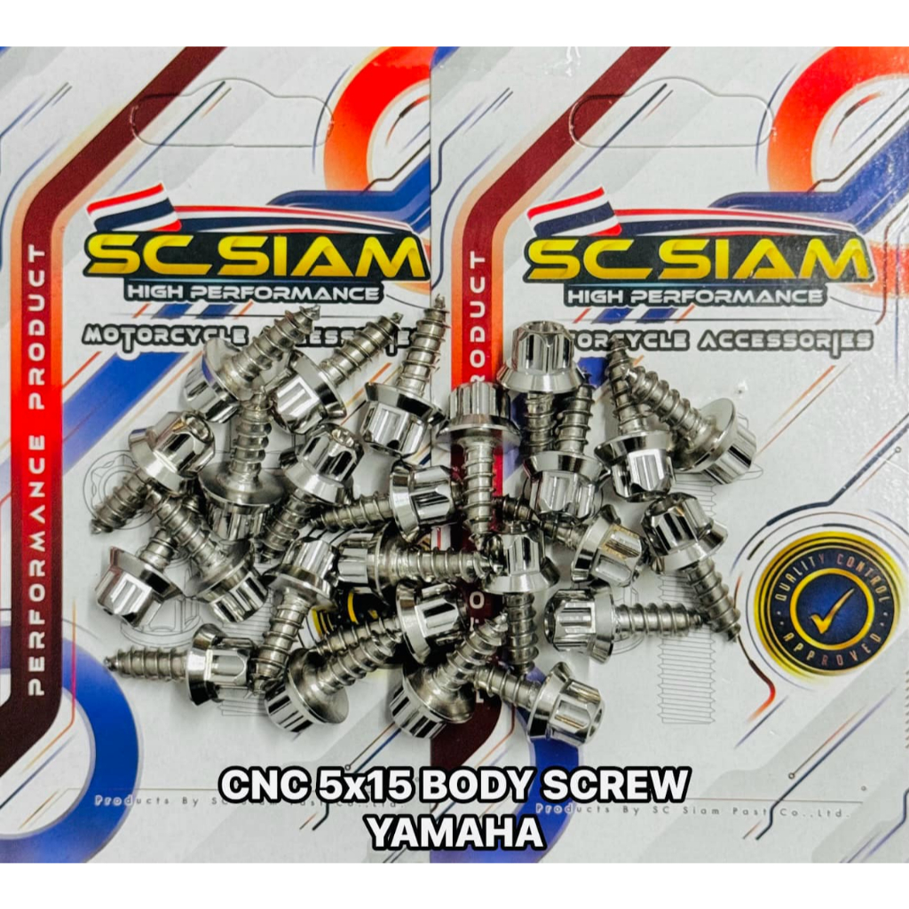 SC SIAM CNC BODY SCREW 5x15 FOR YAMAHA (SOLD PER 1 PIECE) | Shopee ...