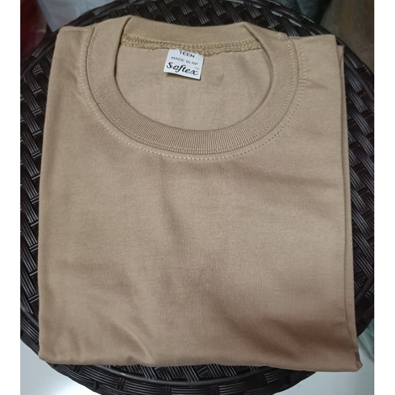 Softex Round Neck Mocha Mousse / Khaki for Adult | Shopee Philippines