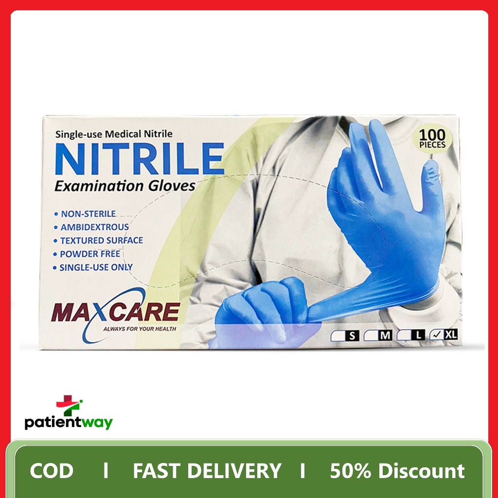 Latex Examination Gloves Maxcare Brand Disposable Gloves Sizes: Small ...