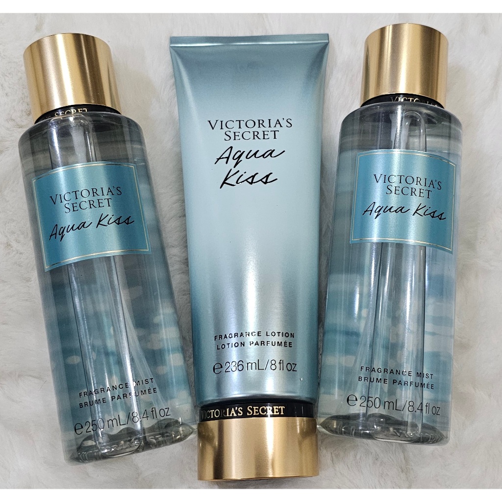 VPH AQUA KISS VICTORIA'S SECRET REFRESHING BODY MIST NOURISHING HAND & BODY LOTION 100% ORIGINAL ...
