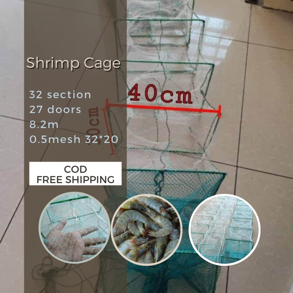 Shrimp cage (dragon bubu net) Lobster breeding net 32 section *27 door ...
