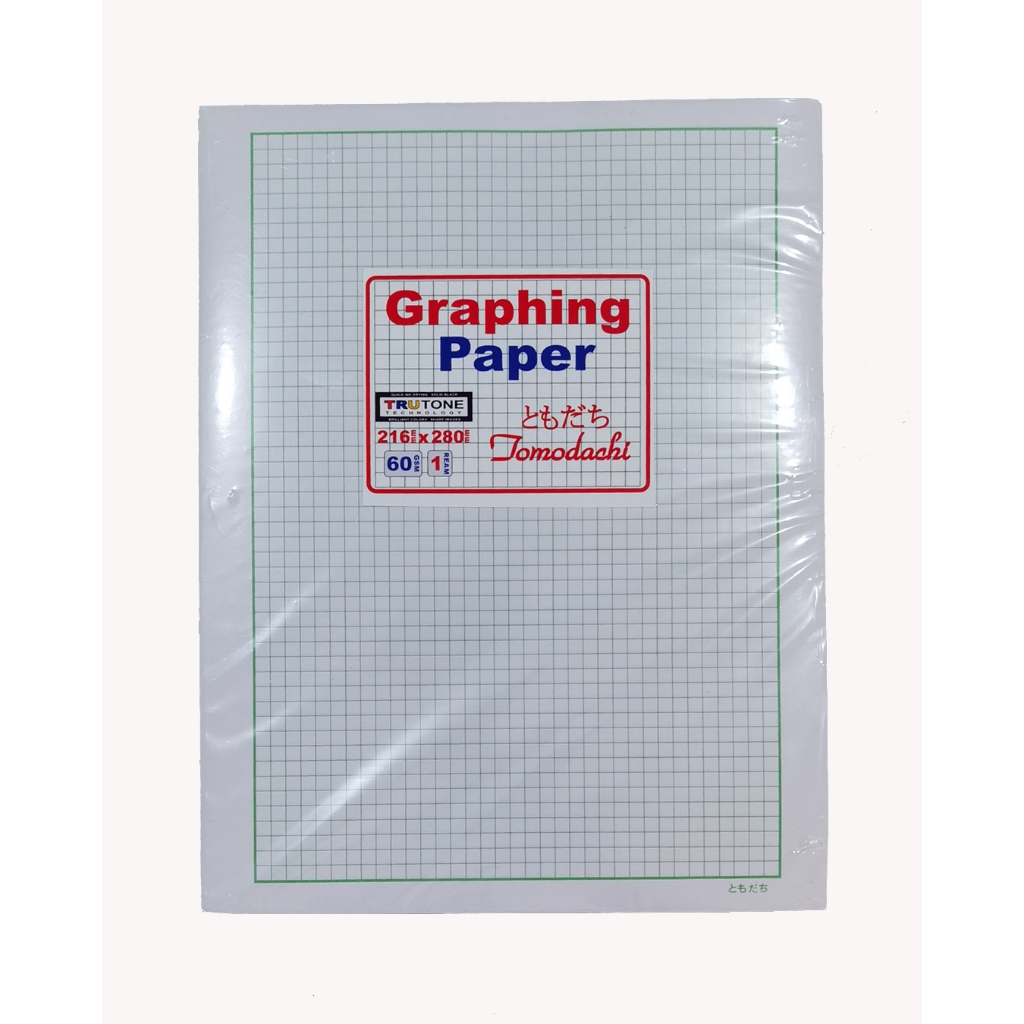Graphing Paper Tomodachi Pack of 450 sheets (1 Ream) For Micro Retail ...
