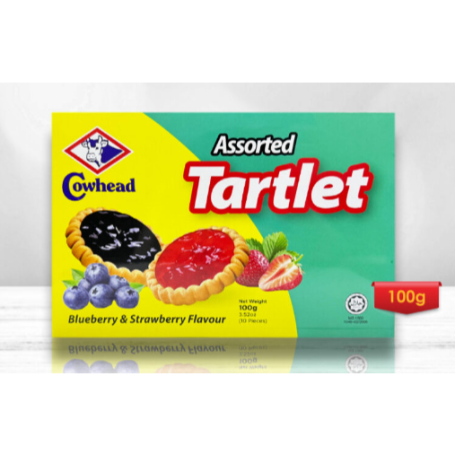 Cowhead Assorted Tartlet 100g - Strawberry and Blueberry Flavor ...